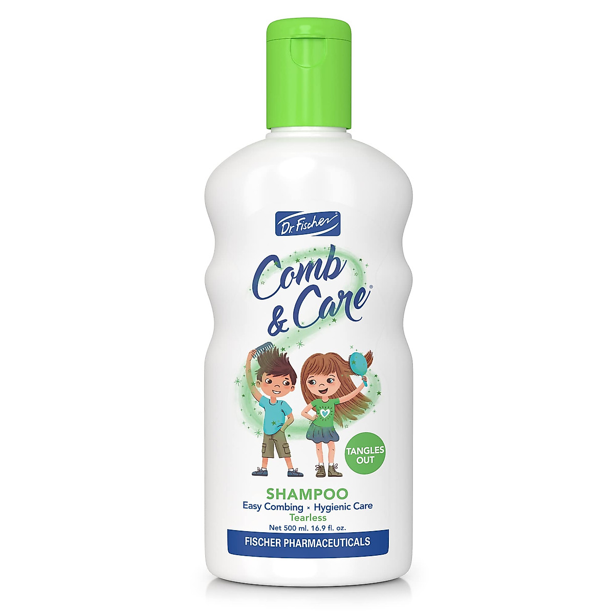 Dr. Fischer Kids Curly Hair Care Set - Tearless Shampoo, Conditioner & Rinse-Free Hair Cream