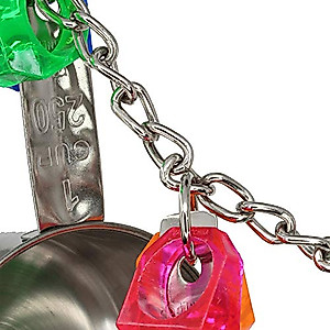 Bonka Bird Toys 1410 Cup Delight Parrot Cages African Grey Amazon Large Macaw Parrots Cockatoo