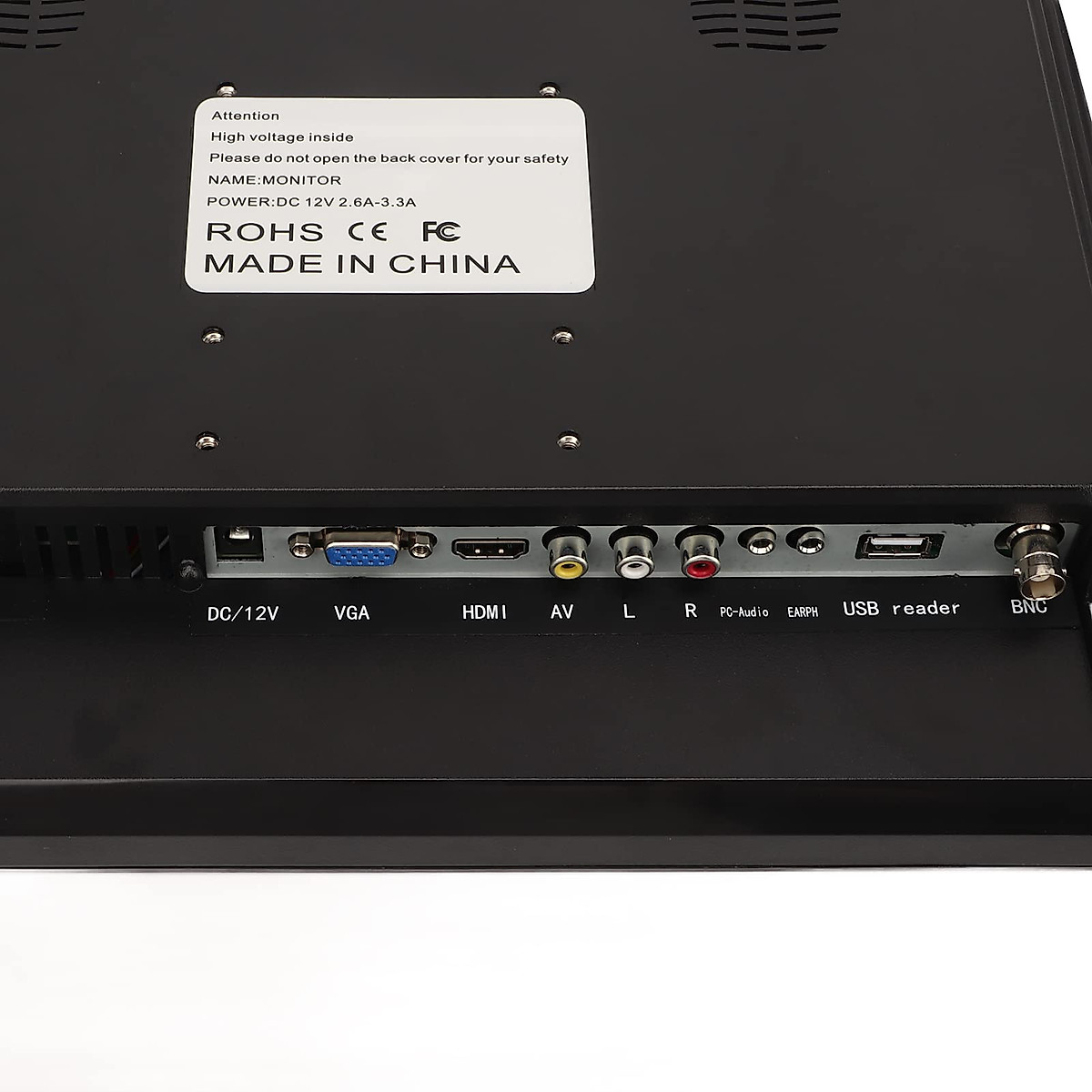 CCYLEZ 19in Computer Monitor, 16X10 Capacitive Touch Screen HD 1080P Color Gaming Display with VGA, HDMI, AV, BNC, USB, DC Input Interface, 300nits Brightness, for Travel, Home