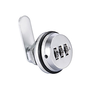 Uonlytech 2pcs Password Mailbox with Lock Cupboard Lock 3-dial Code Camlock Code Combination Lock Mailbox Lock Cam Lock for Cabinet Mailbox Cam Lock Code Lock Mechanical Security Door