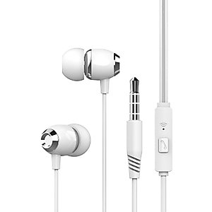 Wired Earphones Hi-Fi Sound Headphones Handsfree Mic Headset Earbuds Compatible with Motorola Moto E (2020), G Play (2021), Power (2020), (2021), Pure, Stylus (2021), G6, G7, Power, Z4, One 5G Ace