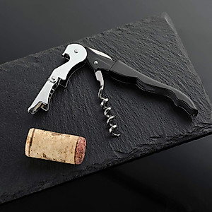 STARVION Waiters Corkscrew,3 in 1 Wine Opener, Bottle Opener and Foil Cutter, Thickened Wine Corkscrew and Stainless Steel Stopper Packed in Beautiful Gift Box