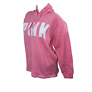 Victoria's Secret Pink Fleece Campus Pullover Sweatshirt Hoodie Color Pink New (as1, alpha, x_l, regular, regular)