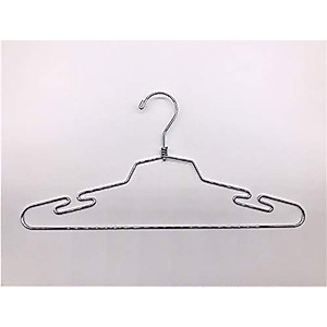 NAHANCO LIN14 14" Chrome-Plated Lingerie Hanger (Pack of 100)
