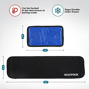 Cold & Hot Therapy Wrap, Reusable Gel Pack for Pain Relief. Great for Sprains, Muscle Pain, Bruises, Injuries, Etc. (Foot, Arm, Elbow, Ankle).