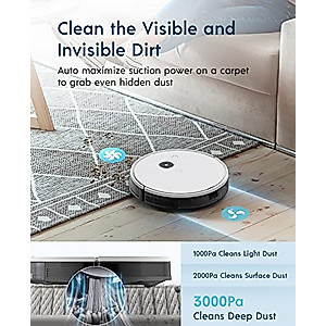 Yeedi vac Robot Vacuum with Advanced Mapping, 3000Pa Powerful Suction,Virtual Boundary, Carpet Boost, App ControlIdeal for Hard Floor, Carpet and Pet Family k650 Upgraded