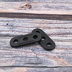 SING F LTD 30PCS 3 Holes Rope Tensioner Cord Adjuster Plastic Tent Rope Fastener for Camping Hiking Picnic Tent Shade Tarp Canopy Outdoor Activities 4mm Hole Diameter