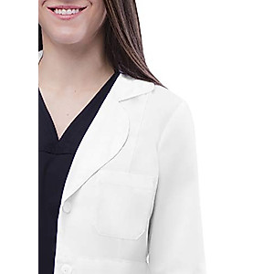 Adar Universal Lab Coats for Women - Belted 33" Lab Coat - 2817 - White - L