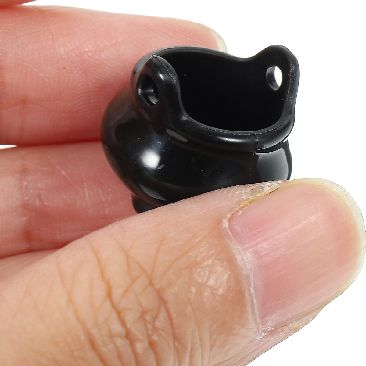 10pcs Miniature Witch Cauldron Model Halloween Cauldron Kettles Dollhouse Decor Party Favors Candy Holder Witch Props