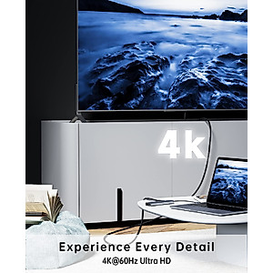 Teleadapt USB C Hub Ethernet, 7 in 1 USB Hub Multiport Adapter for Laptop, HDMI 4K, 1Gbps Ethernet, 100W Power Delivery, USB 3.0, SD/TF Card Reader, Hub USB Adapter for MacBook, iPad Pro, XPS