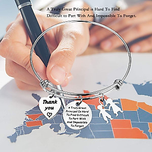 TGBJE Principal Gift Assistant Principal Gift A Truly Great Principal Is Hard To Find Bracelet Principal Thank You Gift School Administrator Gift (principal bangle)
