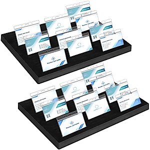 Lincia Name Badge Holder ID Badge Tray Organizer Name Badge Organizer Badge Foam Holds 60 Badges ID Tag Name Badge Organizer Name Tag Holders for Office School, 16 3/4 x 12 x 1 1/4 Inch (2 Pcs)
