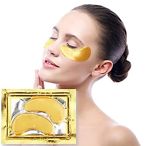 cgify 25 Pairs Under Eye Patches, 24K Gold Eye Mask, Under Eye Pads for Puffy Eyes, Dark Circles, Eye Bags and Wrinkles, Collagen Under Eye Masks for Women Men