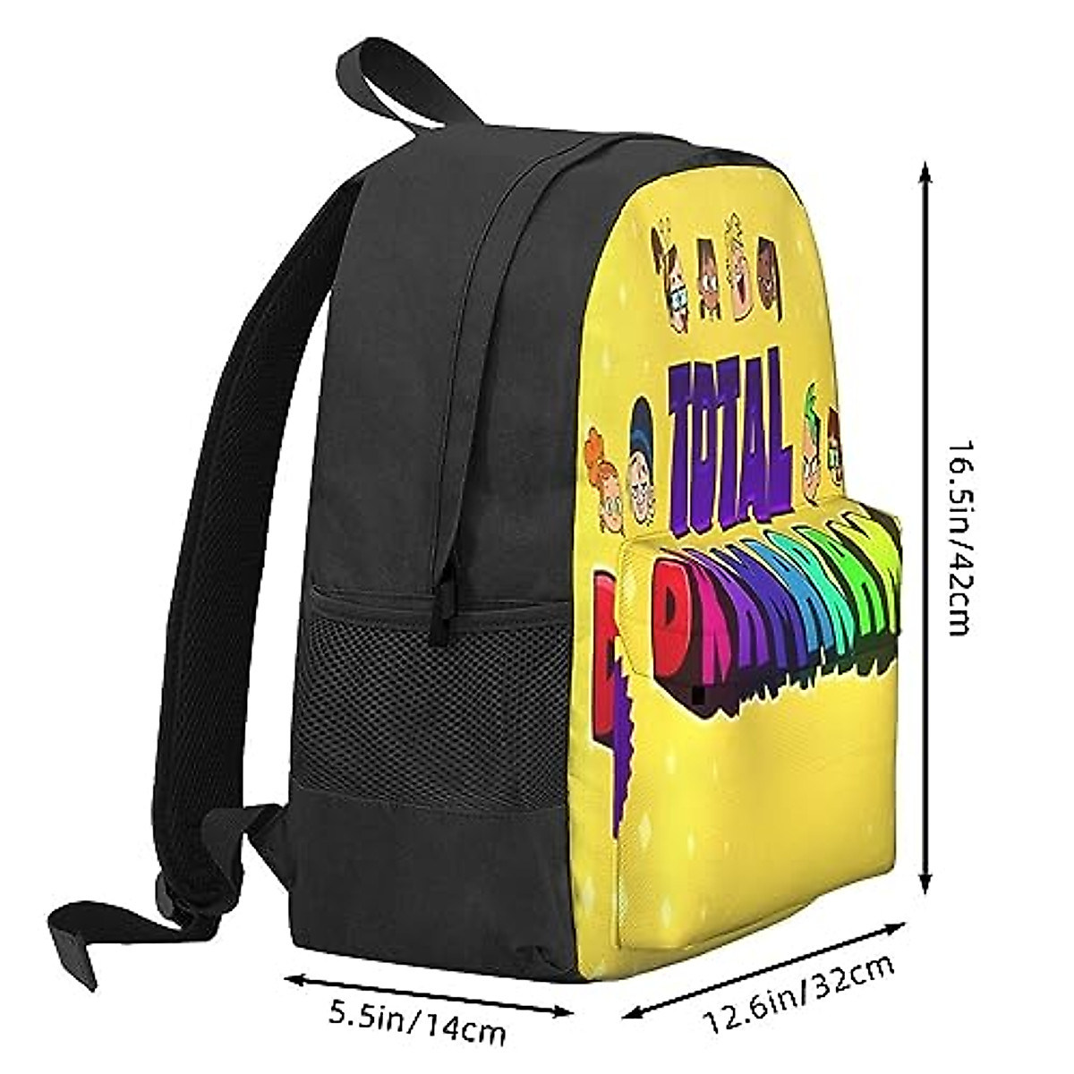 NALCKA Total Anime DramaRama Backpack with Large Capacity Laptop Backpack Business Daypack Adjustable Shoulder Strap Bookbag 16.5 inch