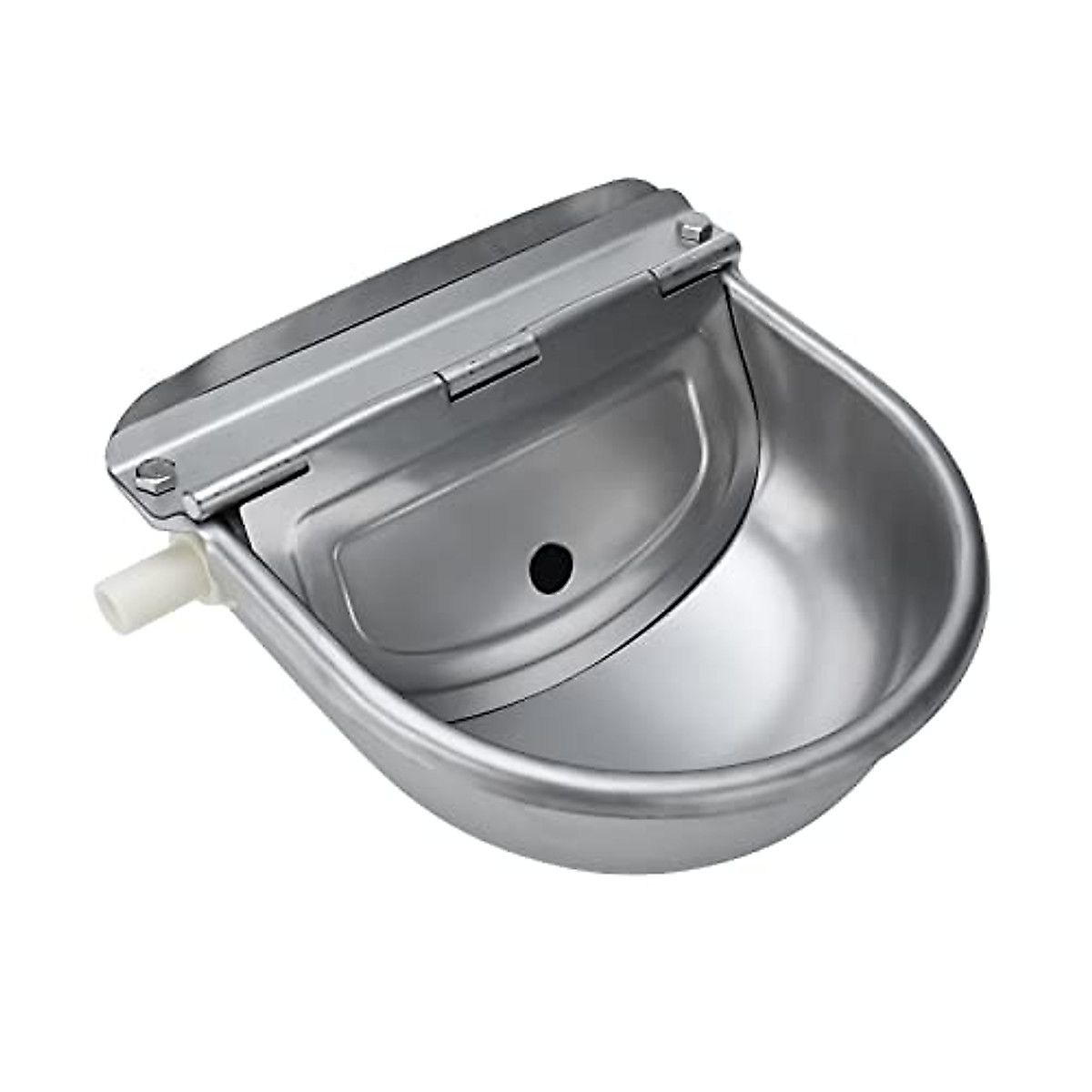 Mono-gatari Automatic Waterer Water Bowl Farm Livestock Stainless Steel Animal Drinking Water Bowl for Pigs Horse Cattle Goat Sheep Dog (Without Drainage Hole)