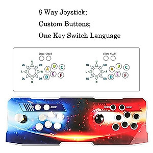 3D Pandora Treasure II Arcade Game Console, 4250 Games Installed, Search/Save/Load/Hide/Pause Game, 1920x1080P, USB Drive to Download Games, Favorite List