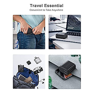 SEYAS Rechargeable Outdoor Floor Fan, 12'' Portable 5200mAh Battery Operated Fan, 30W Wall Charger 2 Port Power Adapter