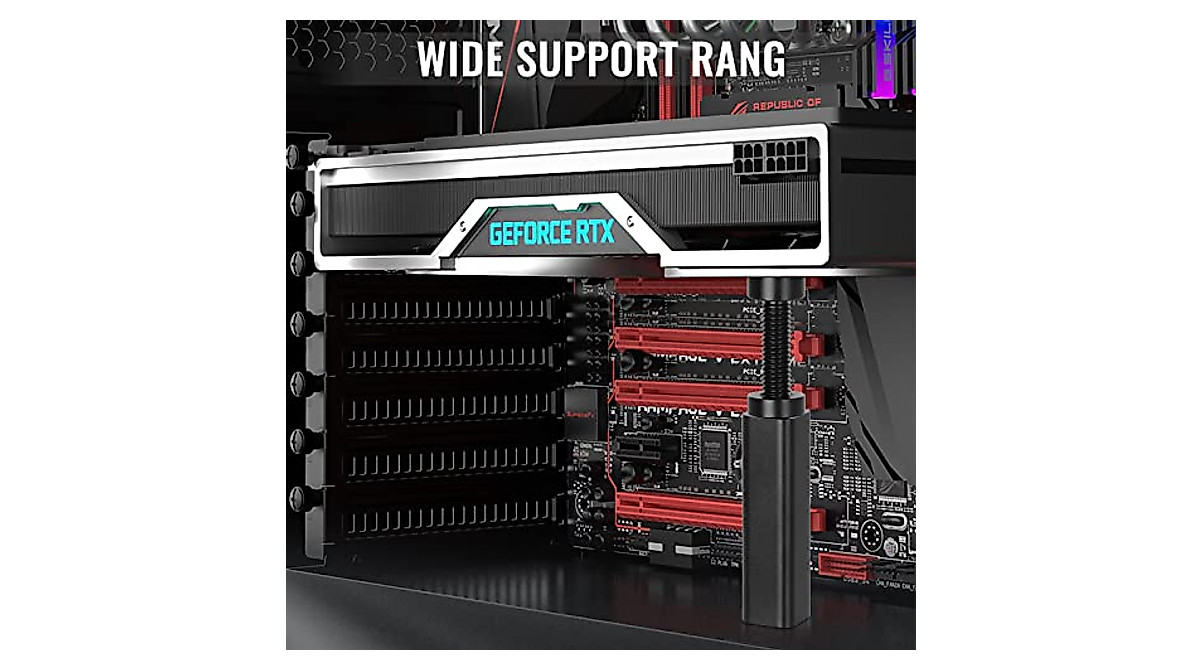 Adjustable GPU Support Bracket for Graphics Cards