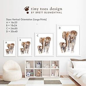 Safari Nursery Print Set of 6 Prints, African Baby Animal Watercolors: Lion, Giraffe, Elephant, Zebra, Monkey, Cheetah - Selection of Alternate Animals and Sizes available