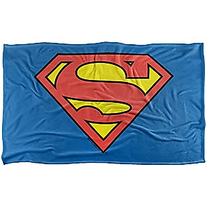 Superman Classic Logo Silky Touch Super Soft Throw Blanket 36" x 58",Classic Logo