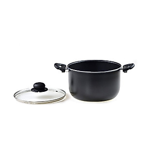 RAVELLI Italia Linea 30 Non Stick Stock Pot with Glass Lid (3.2 Quart)
