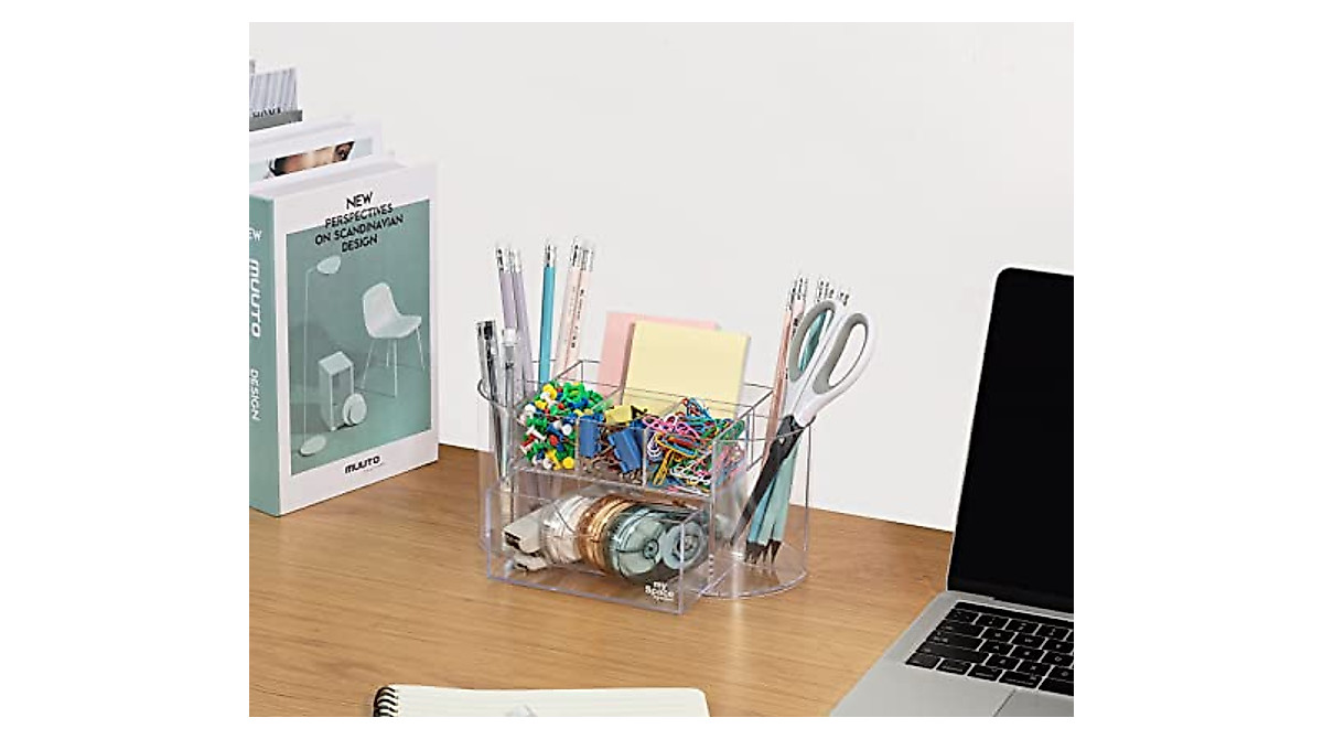 Clear Acrylic Desk Organizer - Keep Your Office Tidy