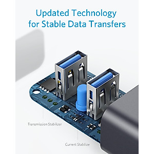 Anker USB C Hub, Aluminum USB C Adapter with 4 USB 3.0 Ports, for MacBook Pro 2018/2017, ChromeBook, XPS, Galaxy S9/S8, and More