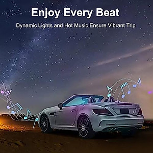 Remote Car LED Strip Lights, Multicolor Interior Car Lights,16 Million Colors 5 in 1 Ambient Lighting Kit with 236 inches Fiber Optic, Function and Wireless APP Control (5 in 1 APP)