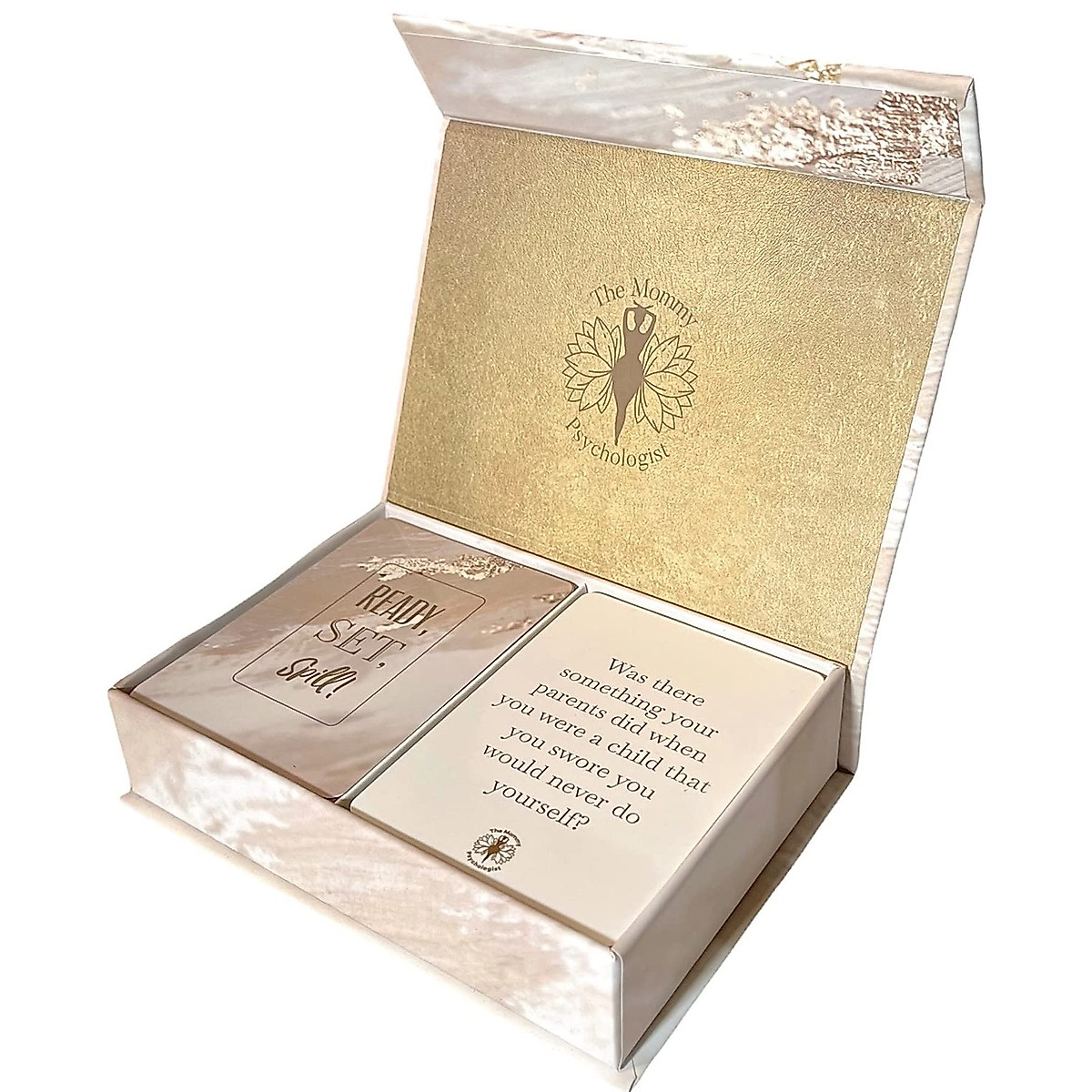 Postpartum Gifts for Moms and Parents-(Ready, Set, Spill! Conversation Cards: The Mommy Edition) 150 Insightful and Fun Questions for Social Gatherings, Therapeutic Settings, & Journal Writing Prompts