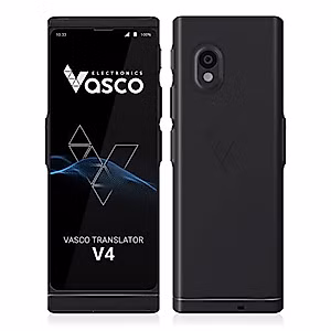 Vasco V4 Language Translator Device | 108 Languages | Free Lifetime Internet for Translations in Almost 200 Countries | Model 2022