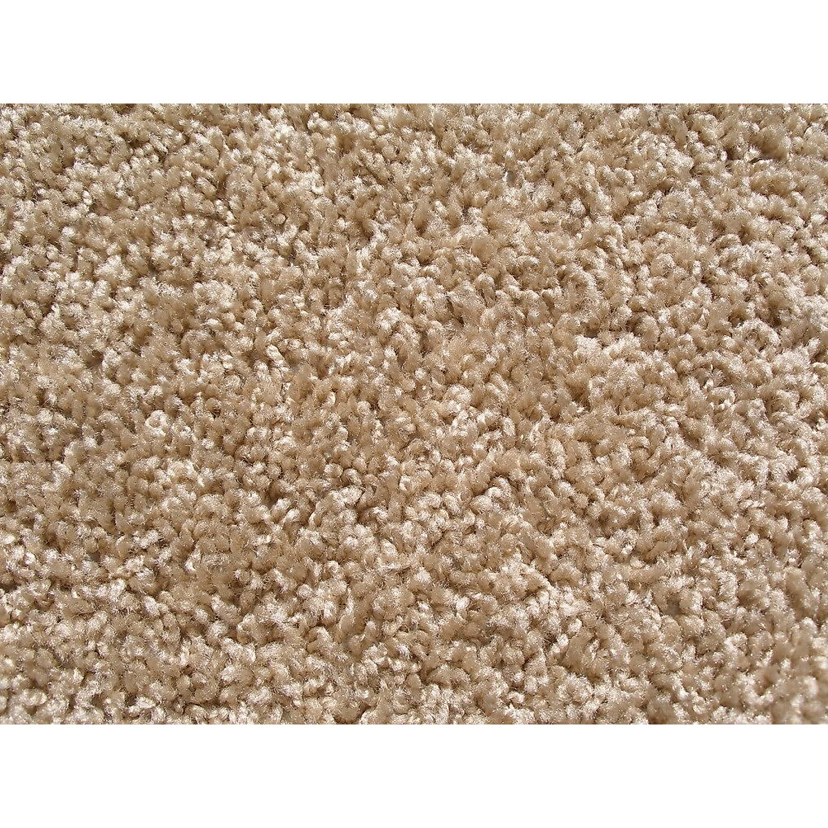 KOECKRITZ 9’x12’ Beige Area Rug. Frieze Plush Textured Carpet for Residential or Commercial use. Approximately 1/2" Thick with Binding.
