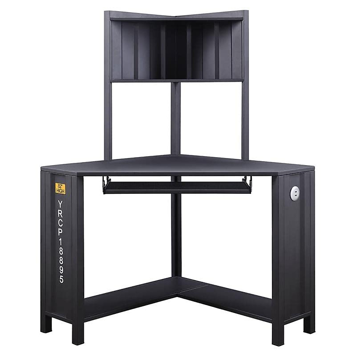 Acme Furniture Cargo Desk, Gunmetal