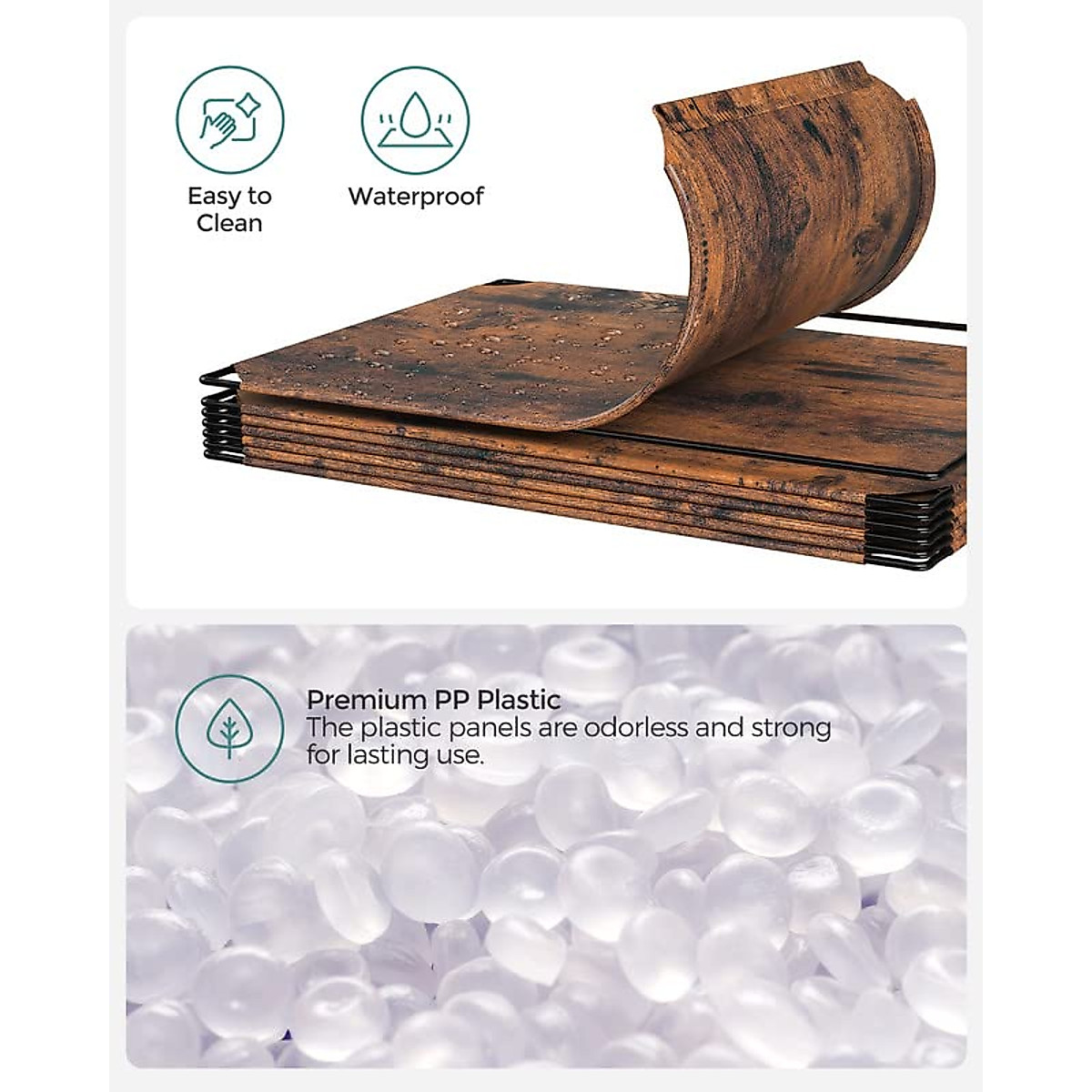 SONGMICS Cube Storage Organizer, 16-Cube Book Shelf, Closet Organizers and Storage, Room Organization, Cubby Shelving for Bedroom Living Room, 48.4 x 12.2 x 48.4 Inches, Rustic Brown ULPC442A01