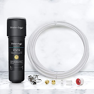 Waterdrop KITA Water Line Connection Kit for WD-10/15/17UA Series, Connect Under Sink Water Filtration System to 𝐑𝐞𝐟𝐫𝐢𝐠𝐞𝐫𝐚𝐭𝐨𝐫 & 𝐈𝐜𝐞 𝐌𝐚𝐤𝐞𝐫