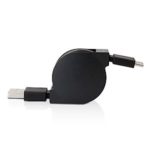 BoxWave Cable Compatible with Philips VoiceTracer (DVT4110) - miniSync - USB-A to USB Type-C, Retractable Cable - USB-A to USB Type-C for Philips VoiceTracer (DVT4110)