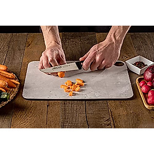 Arcos Kitchen Knife 6 Inch Nitrum Stainless Steel and 150 mm blade. Professional Utilty Knife. Ergonomic Polyoxymethylene POM Handle. Series Universal. Color Black