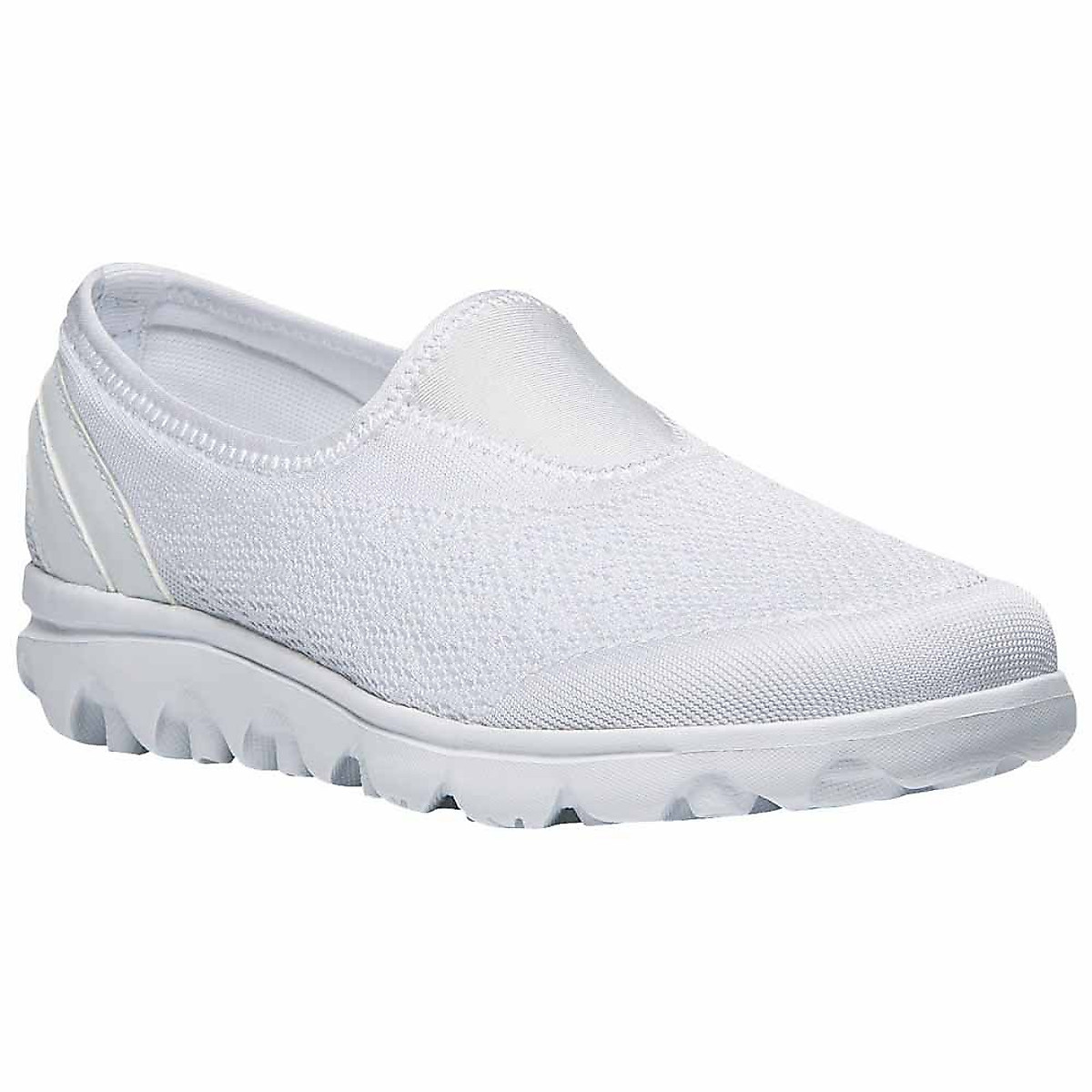Propét Womens TravelActiv Slip On Walking Walking Sneakers Shoes Casual - White - Size 6.5 AA