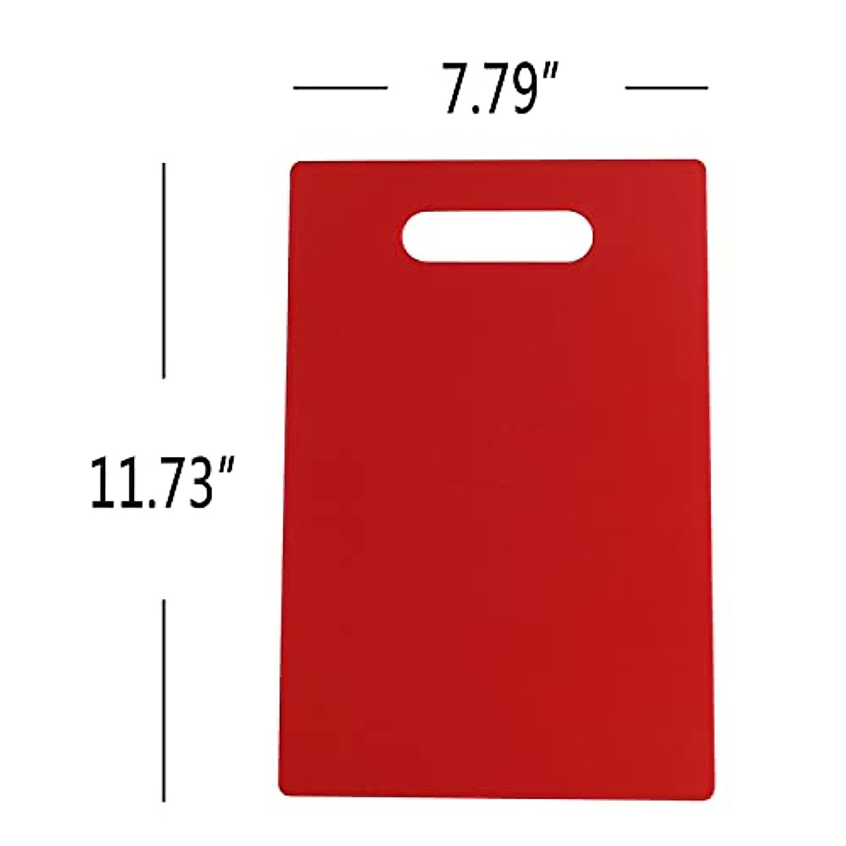 Lesbin 4-Piece Small Plastic Cutting Board with Handles