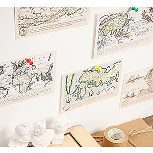 Paper Postcards,The World Map Vintage old travel Postcards,Retro Style Set of 30 Different Designs,Perfect for Wedding Party Guest Book