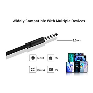 Merkury Metallic in-Ear Earbuds with Microphone and Remote Wired Crystal Clear Sound 3.5MM Noise Isolating Earbuds