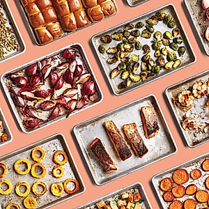 FSE Sheet Pan, Commercial Grade 20-Gauge Aluminum Bun Pan, 18" L x 26" W x 1-1/8" H (Full Size) | Measure Oven (Recommended)