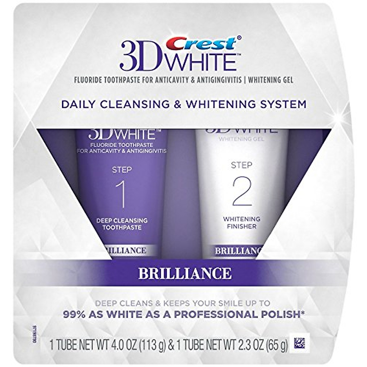 Crest Brilliance Daily Cleasning Toothpaste And Whitening Gel System - 4 Oz