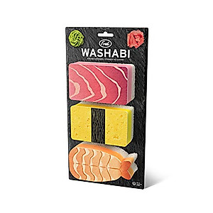 Genuine Fred WASHABI Sponges, Set of 3, Sushi Assortment