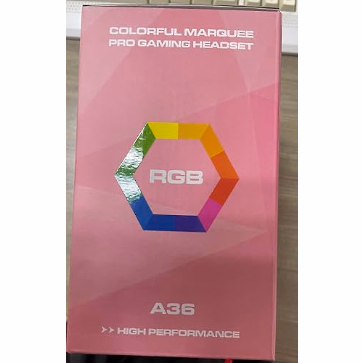 IMYB A36 Gaming Headset with Microphone for Pc, Xbox One Series X/s, Ps4, Ps5, Switch, Stereo Wired Noise Cancelling Over-Ear Headphones with Mic, RGB, for Computer, Laptop, Mac, Gamer (Pink)