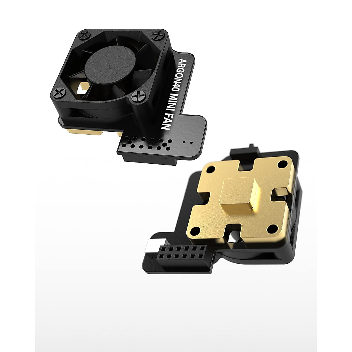 Argon Mini Fan HAT with Built-in Heatsink | ON-Off Switch for The Heatsink Fan | Fully Controllable PWM HAT | 2 Pieces of Fan per Pack