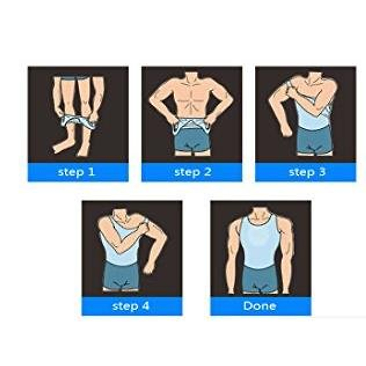 Henicepte Gyno compression shirts for men,Slimming tank top, Fajas para hombres, Body Shaper Undershirt