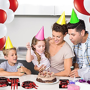 Wendell 40 Piece Red and black Party Supplies,include 20 Plates, 20 Napkin,Used for Child Birthday Party Decoration (Red and black)