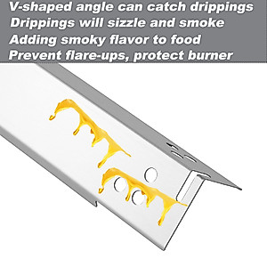 70-01-791 DGP483SSN-D Heat Tent Replacement Parts for Dyna Glo DGP483CSP-D DGP483SSN DGP483CRP DGP483SSP-D DGP482CRP DGP483CSP DGP483SSP Dyna Glo Heat Shield 4 Burner Heat Plate Grill Parts