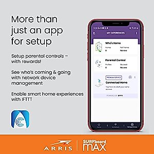 ARRIS SURFboard mAX W121 Tri-Band Mesh Wi-Fi 6 System | AX6600 Wi-Fi Speeds up to 6.6 Gbps | Coverage up to 5,500 sq ft| 4.8 Gbps Backhaul | Two 1 Gbps Ports per Node | Alexa Support |2 Year Warranty