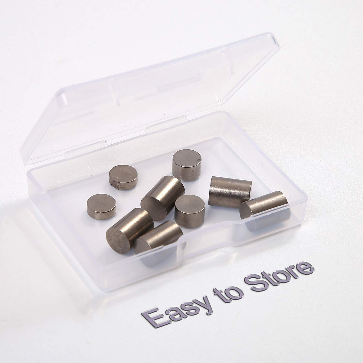 Ruisita 3.25 Ounce Tungsten Weights Wood Car Tungsten Weights Cylinders Weights in Assorted Sizes to Optimize Wood Car for Speed,Compatible with Pinewood Car Derby Weights